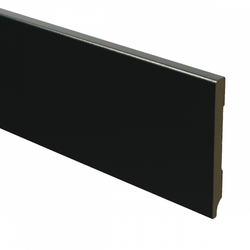 MDF Moderne plint 90x9 voorgelakt RAL9005 - lengte 240cm ...