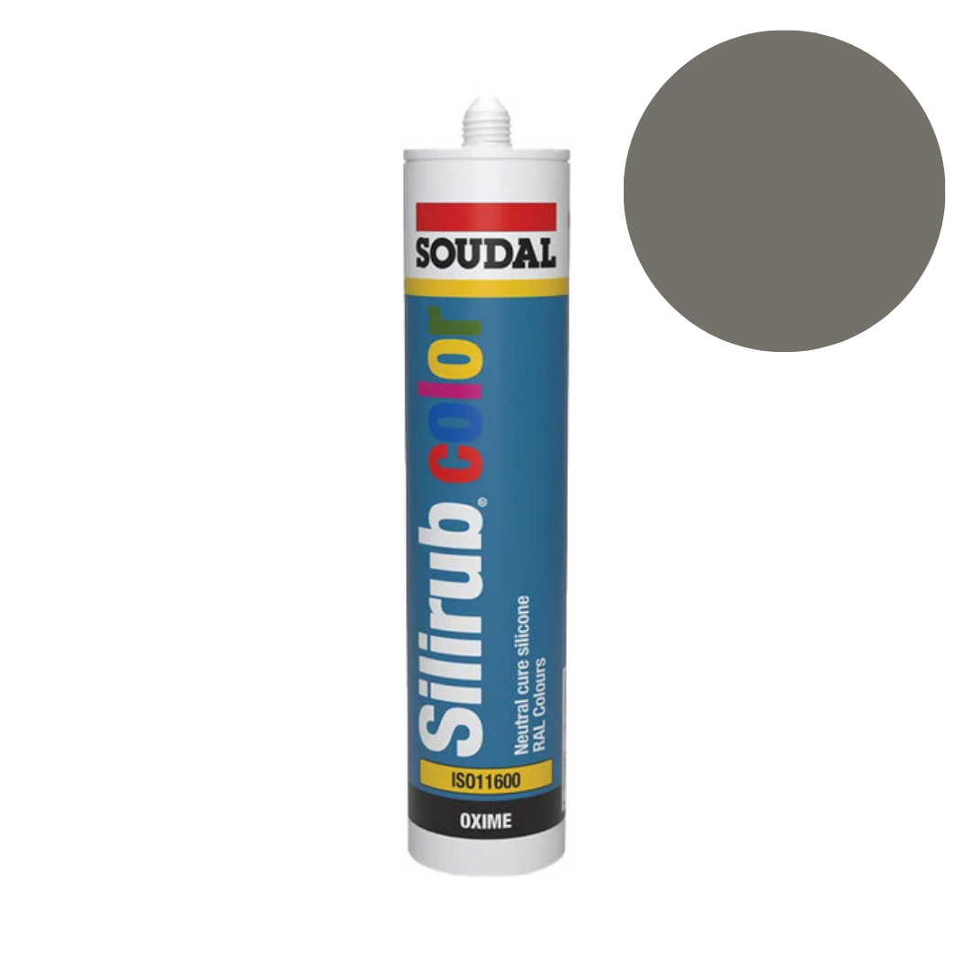 Soudal - Silirub Color Siliconenkit RAL 7039 - 300 ml ...